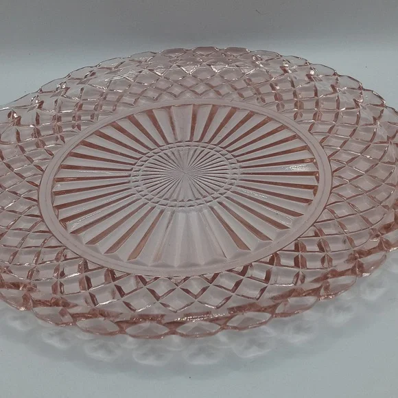 Kitchen | Vintage Anchor Hocking Pink Depression Glass Waterford Waffle ...